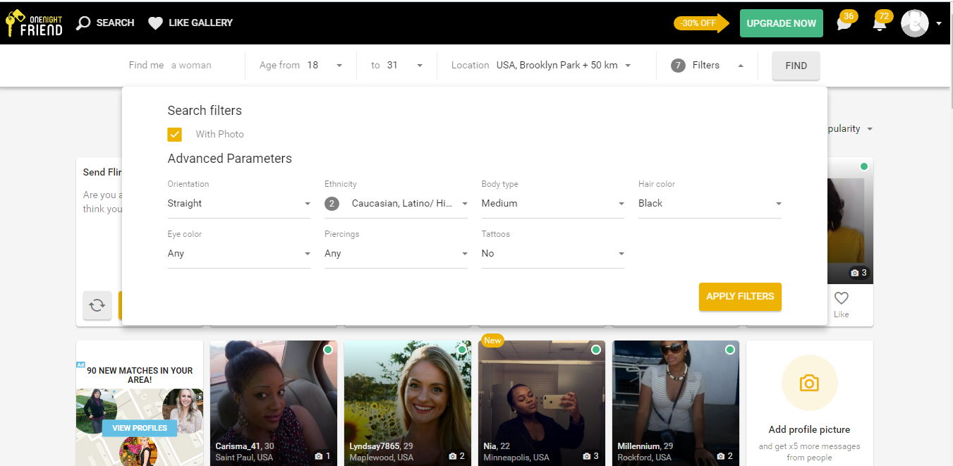 OneNightFriend Review UPDATED 2024 | Free Hookups Sites